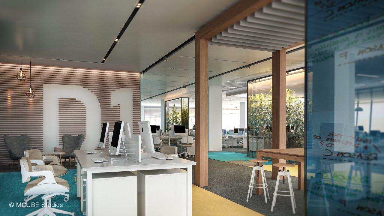 Dubai Office Workspace - MCUBE Architects and Planners